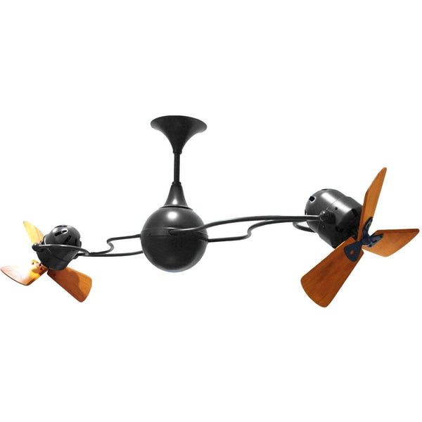 ᐅ Italo Ventania Rotational Dual Ceiling Fan - Wood Blades buy for the ...