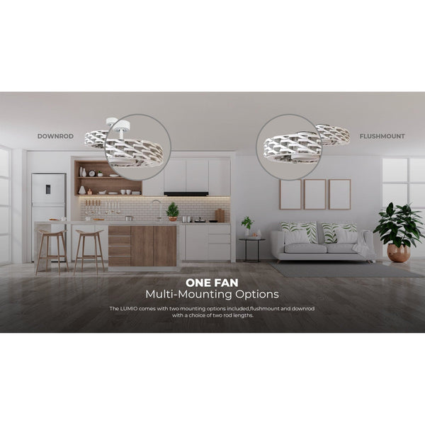 ᐅ LUMIO Bladeless Ceiling Fan, 6 Speeds with Dimmable LED Light buy for ...